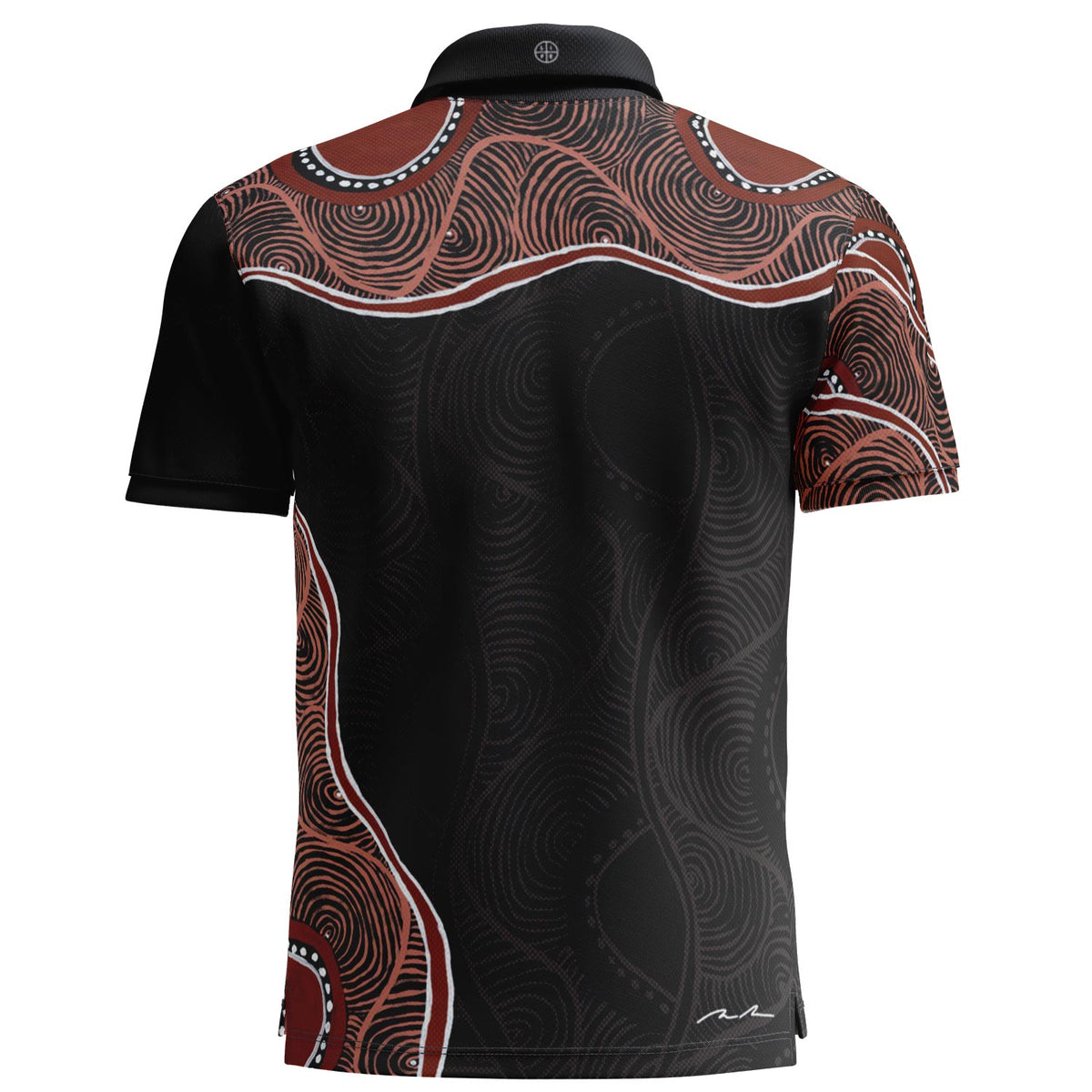 Voice of Land polo | Authentic Aboriginal Artwork – Life Apparel Co
